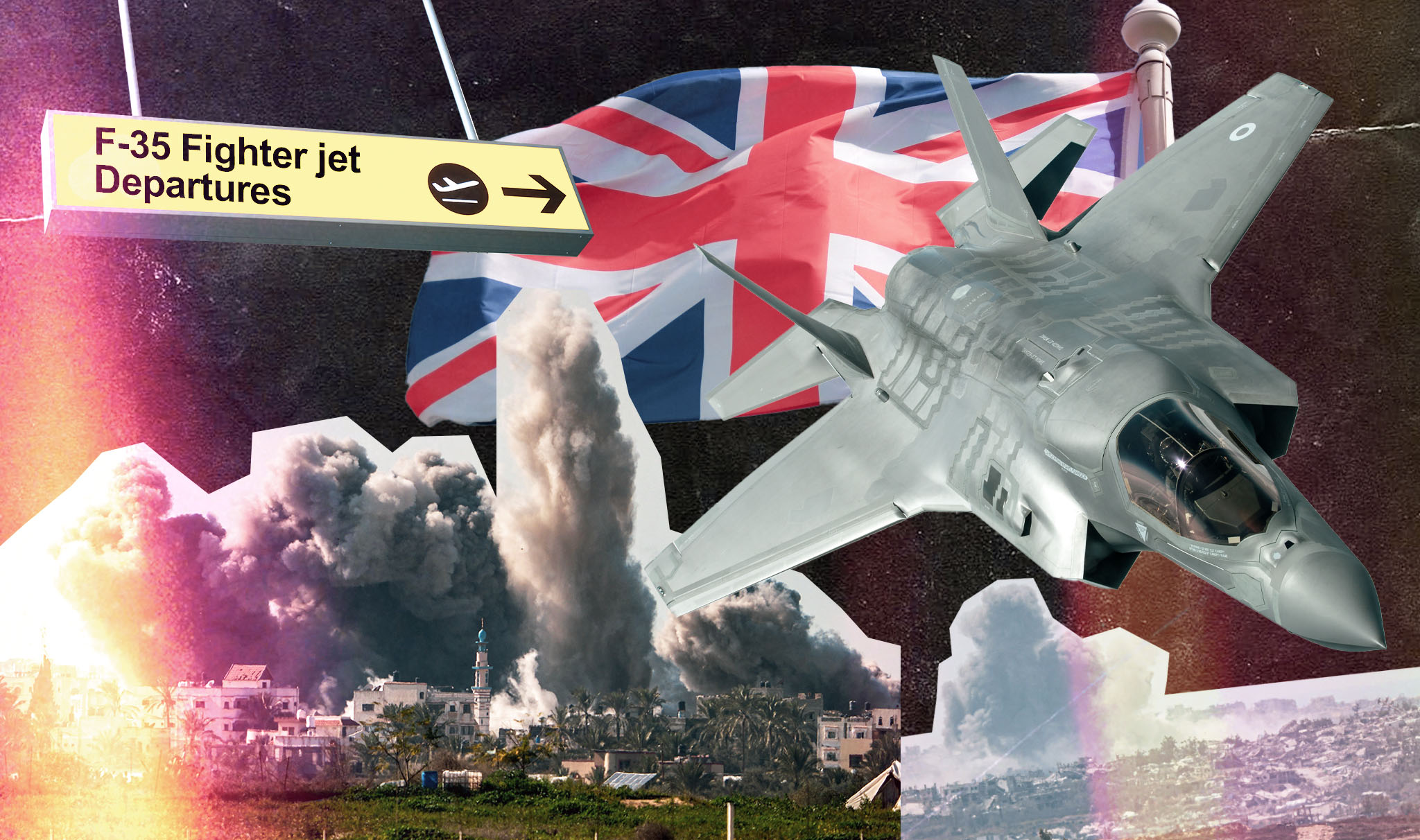 Fighter jet parts sent through UK airport to Israel